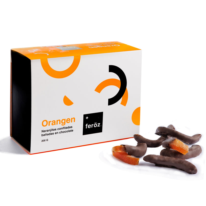 Caja Naranjitas Confitadas - 200 g. – Feroz Chocolates